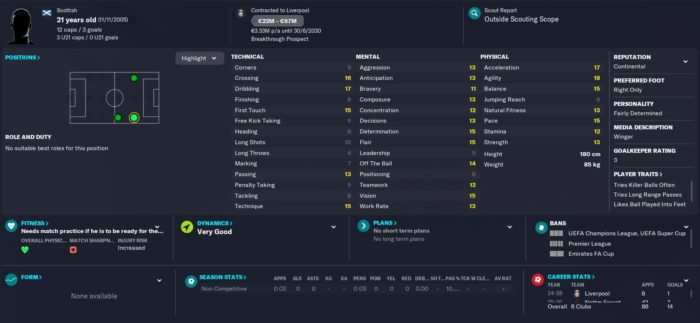 Ben Doak FM23 Wonderkid • Football Manager Story